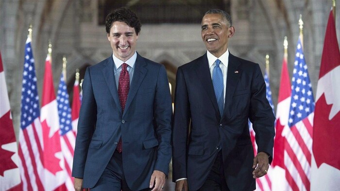 Barack Obama appuie Justin Trudeau | Radio-Canada