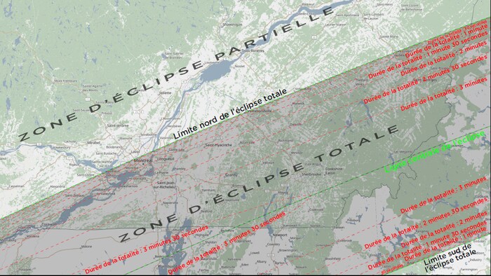 Où serez-vous lundi pour observer l’éclipse totale du Soleil? | Radio ...