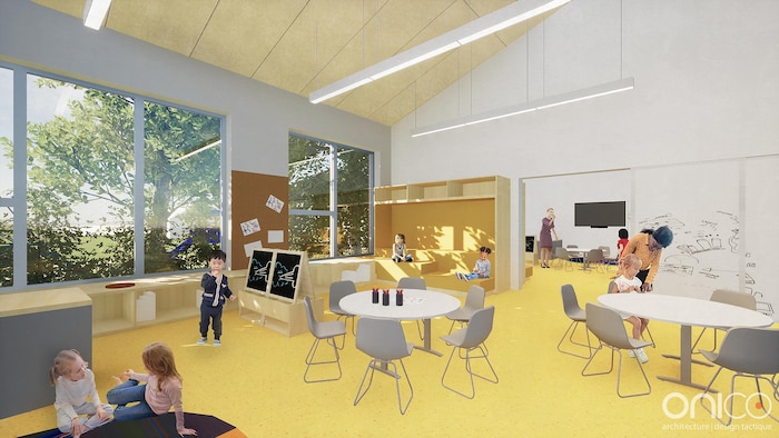 Voici à quoi ressemblera l'École Saint-Modeste | Radio-Canada