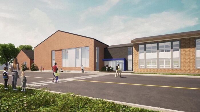 Voici à quoi ressemblera l'École Saint-Modeste | Radio-Canada