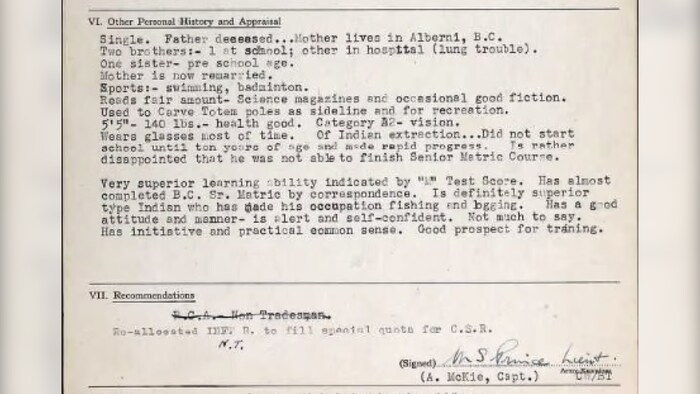 Edward Clutesi, soldat autochtone tombé en 1944 | Radio-Canada
