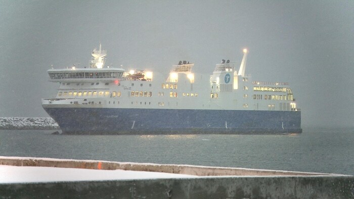 Le traversier F.-A.-Gauthier de retour au port de Matane | Radio-Canada