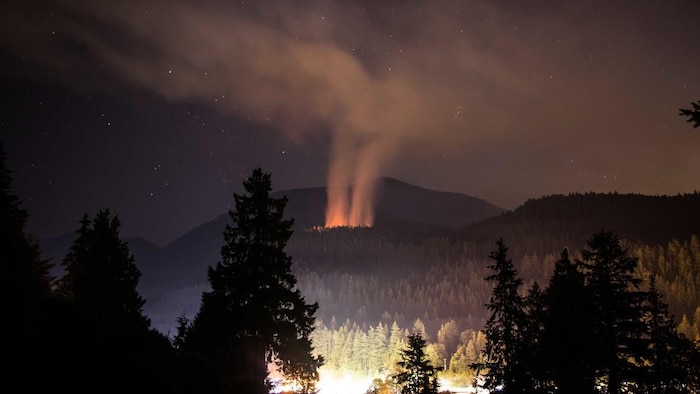 Feu de forêt à West Vancouver | Radio-Canada