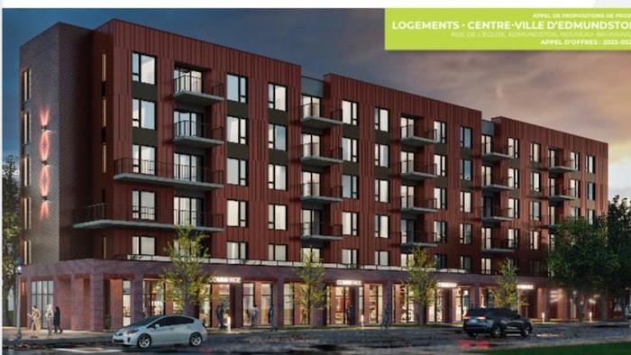 Un grand immeuble résidentiel bientôt construit au centre-ville d ...