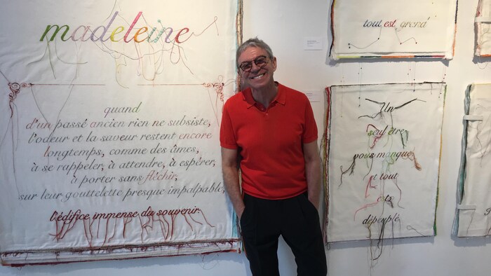 Le peintre Louis Boudreault plonge au coeur des mots | Radio-Canada