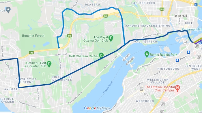 Tramway entre Aylmer et Ottawa : un circuit 100 % sur rails est ...