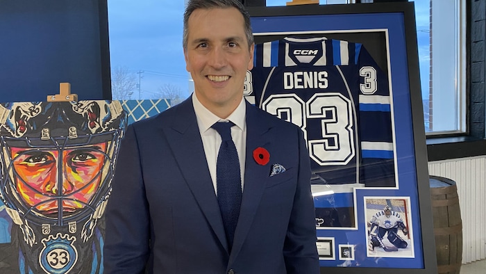 Marc Denis immortalisé au Centre Georges-Vézina | Radio-Canada