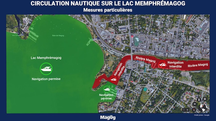 Réouverture de la navigation sur la rivière Magog | Radio-Canada