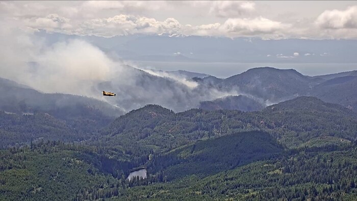Le feu près de Sooke devrait s’agrandir, selon BC Wildfire | Radio-Canada