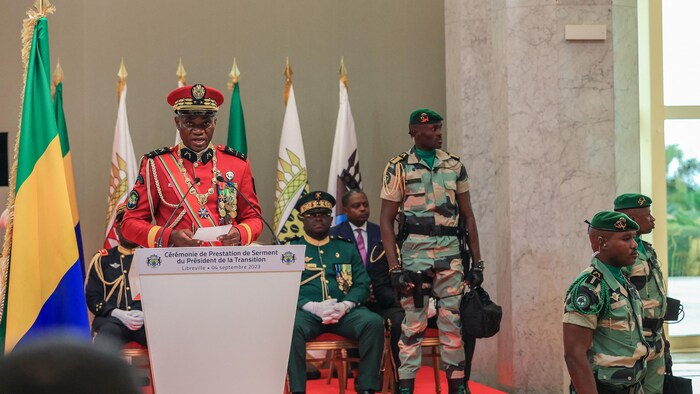 Putsch au Gabon : le général Oligui prête serment comme « président de la transition » | Radio ...