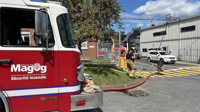 Incendie majeur à l’usine Magotteaux de Magog | Radio-Canada
