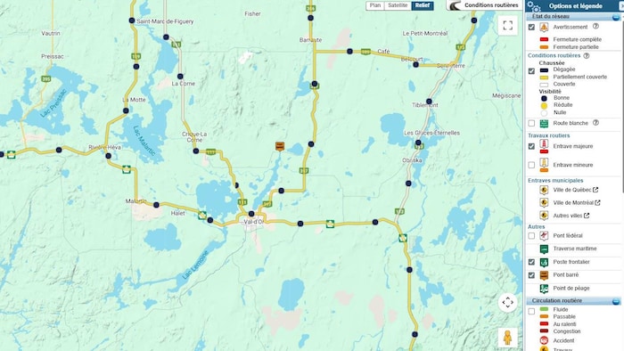 Non, la route 117 n’est pas fermée à la hauteur de Louvicourt | Radio ...
