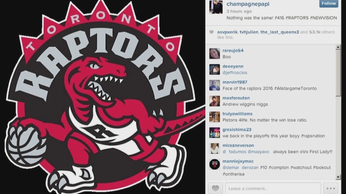 Le premier logo des Raptors de Toronto a 25 ans aujourd'hui | Radio-Canada