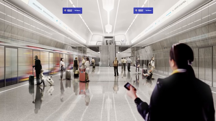 La station du REM à l’aéroport de Montréal ne sera pas prête en 2024 ...