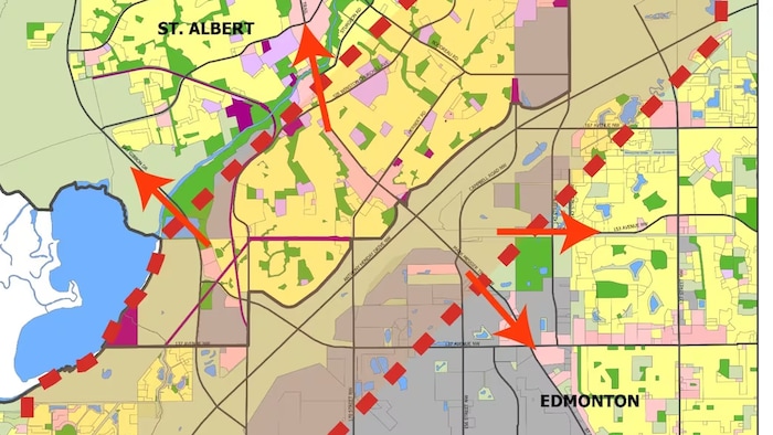 Edmonton et Saint-Albert veulent mieux développer leur frontière ...