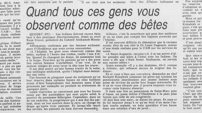 Stérilisation Forcée De Femmes Autochtones « Une Amnésie Collective