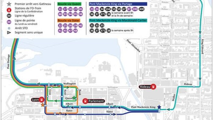 Parcours modifiés de la STO à Ottawa en vigueur dès le 21 juin | Radio ...