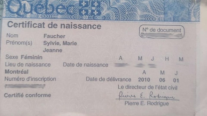 En déménageant du Québec en C.-B., elle change de nom contre son gré | Radio-Canada