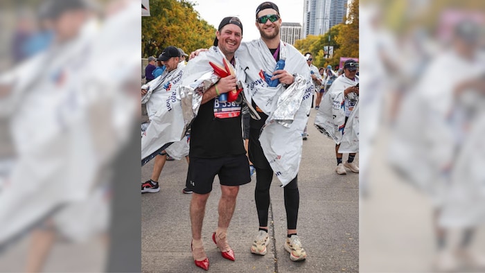 Courir sur 42 km en talons hauts contre la violence conjugale | Radio ...