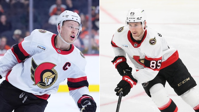 De retour à Ottawa après les JO, Tkachuk et Sanderson répondent aux ...