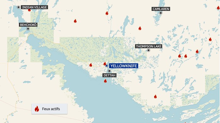 Des efforts en cours pour protéger Yellowknife des feux avoisinants ...