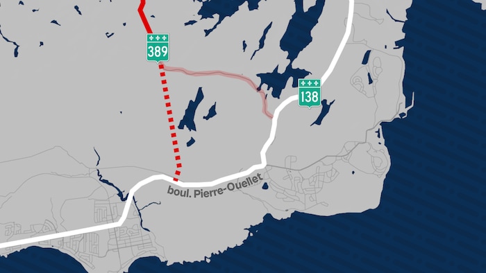 Le nouveau tronçon de la route 389 est ouvert | Radio-Canada