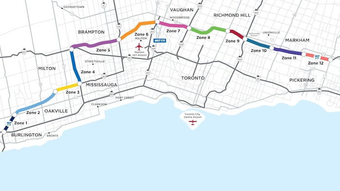 En 2025, emprunter l’autoroute 407 coûtera un peu plus cher | Radio-Canada