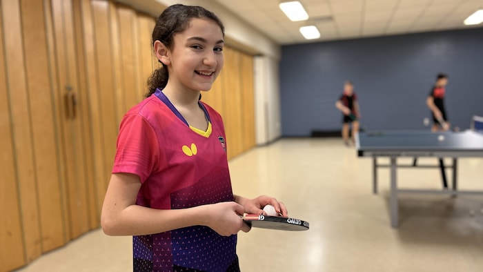 Le ping-pong, une vraie passion pour les jeunes sœurs Patry | Radio-Canada
