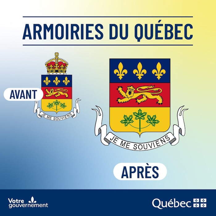 Le Québec fera disparaître la couronne de ses armoiries | Radio-Canada