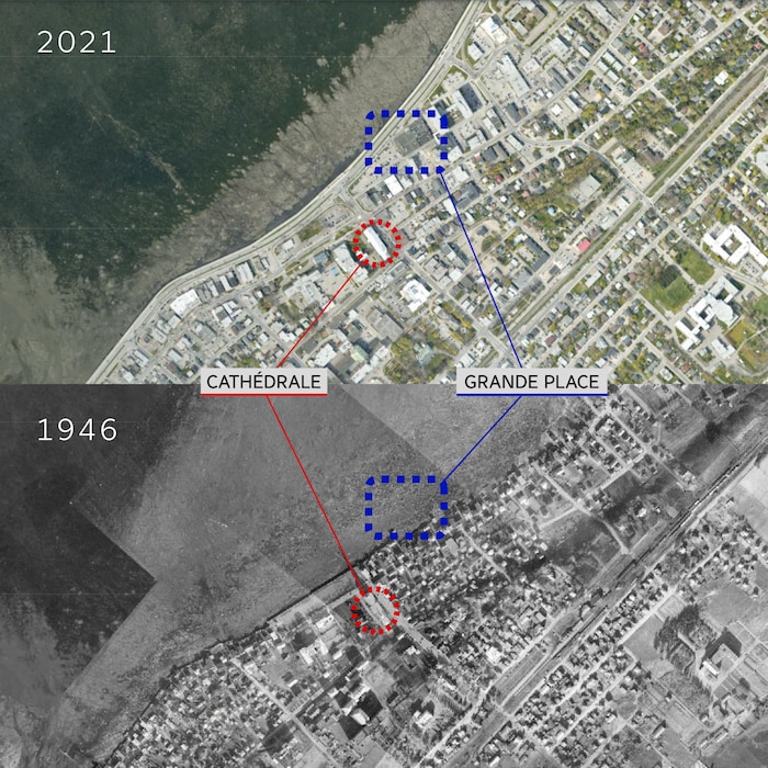 La Grande Place de Rimouski, des belles années à la démolition | Radio ...