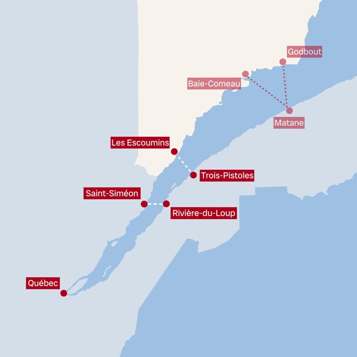 Des vacances sans traversier entre la Côte-Nord et Matane | Radio-Canada