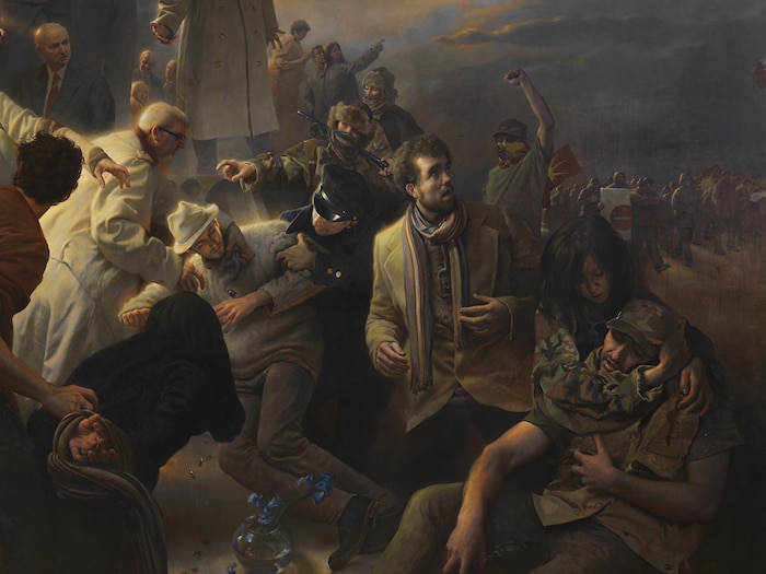 Une immense fresque sur l'histoire du Québec, exposée à Montréal ...