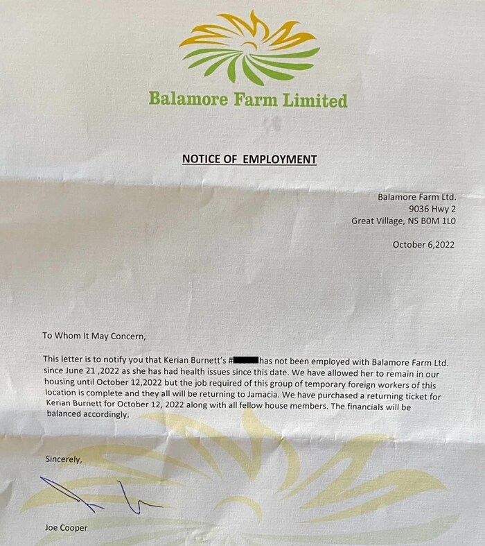 Une travailleuse saisonnière craint d’être expulsée avant sa ...