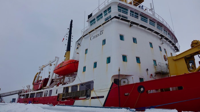 Le traversier-rail de Matane heurte un brise-glace | Radio-Canada