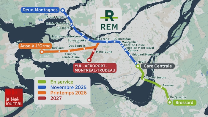 L’antenne Deux-Montagnes du REM devient une réalité | Radio-Canada