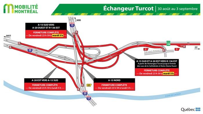 échangeur Turcot Pas De Congé Pour Les Automobilistes Ce Week End