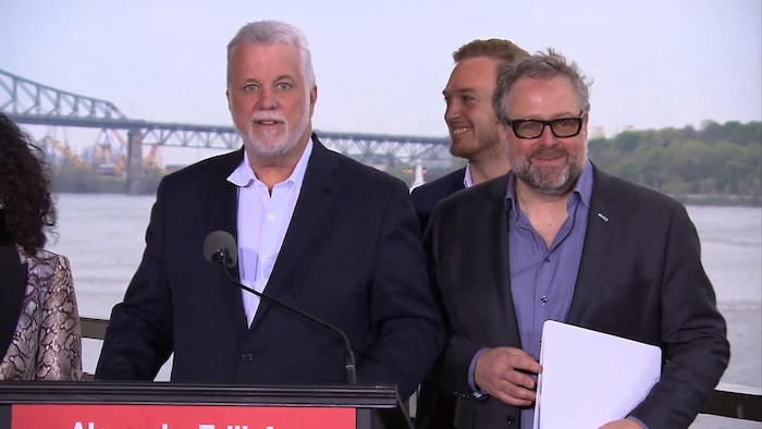 Alexandre Taillefer vante les valeurs et le bilan du PLQ | Radio-Canada