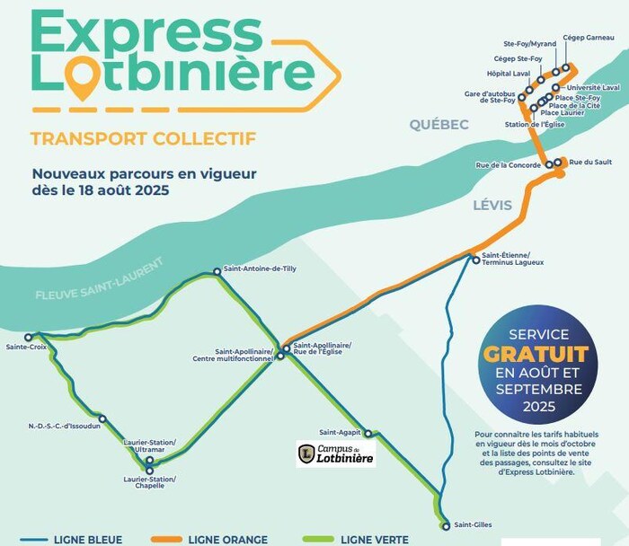 Départ des nouveaux trajets de transport collectif dans Lotbinière ...