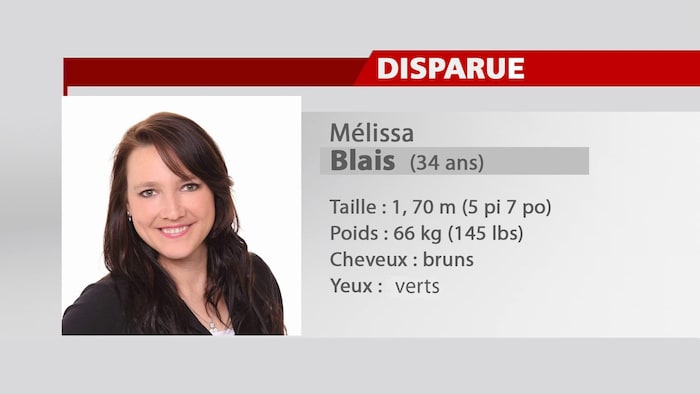 Disparition de Mélissa Blais : « J'imagine le pire », dit sa mère ...