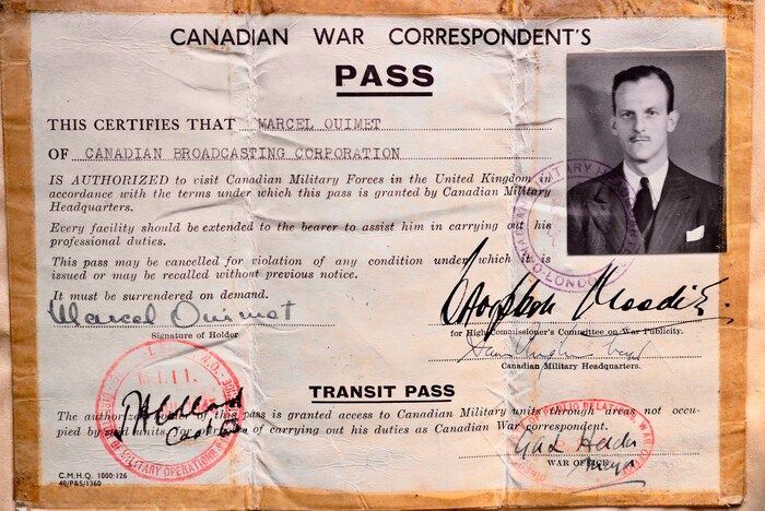 Marcel Ouimet, reporter de guerre, la voix du débarquement | Radio-Canada