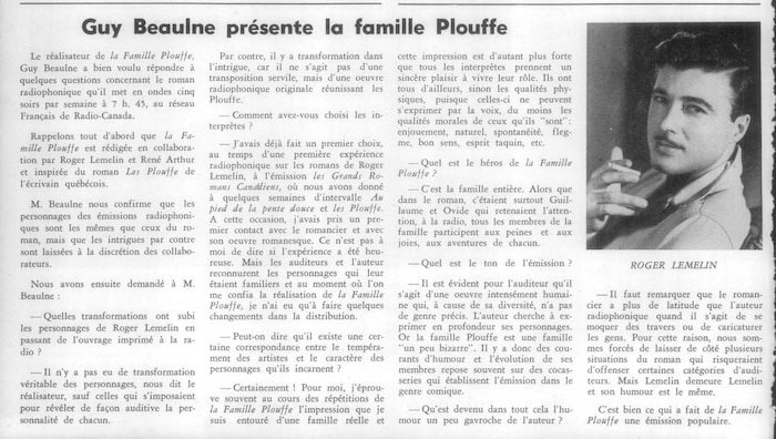 La famille Plouffe de Roger Lemelin | Radio-Canada