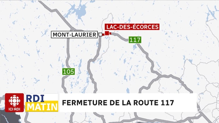 Retour à la normale sur la route 117 dans les Laurentides | Radio-Canada