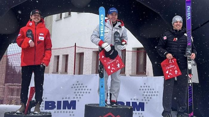 Déjà un troisième podium pour Alexis Guimond cette saison | Radio-Canada
