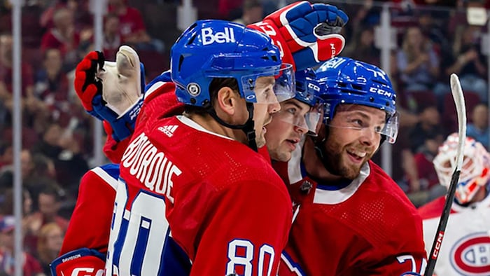 Les Rouges l’emportent sur les Blancs au camp du Canadien | Radio-Canada