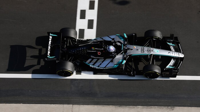 George Russell en pole pour la course sprint du GP de Chine | Radio-Canada