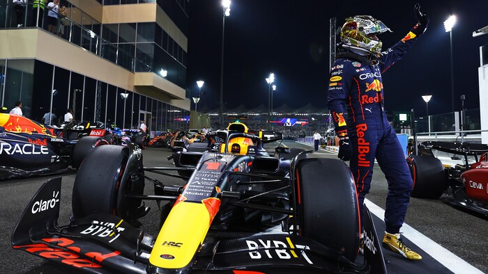 Red Bull sur la première ligne de la grille à Abou Dhabi, Max ...