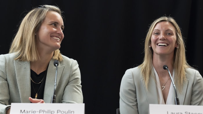 Marie-Philip Poulin et Laura Stacey, complices dans la vie et sur la ...