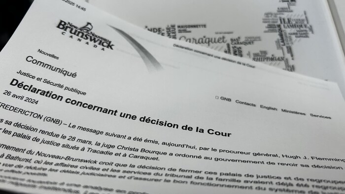 Fermeture des tribunaux de la Péninsule : Fredericton reste muet sur l ...