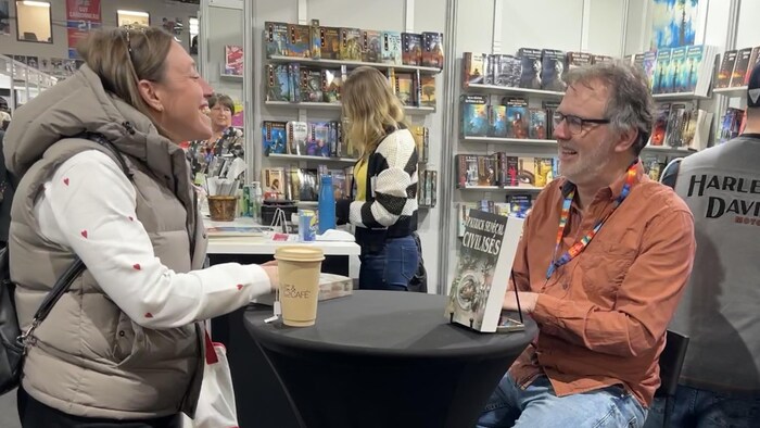 Jean-François Lépine, Patrick Senécal et Alexandra Diaz au Salon du ...