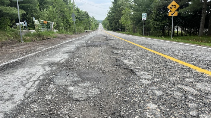 Le chemin Édouard-Roy, à Sherbrooke, arrive 8e dans le top 10 des pires ...